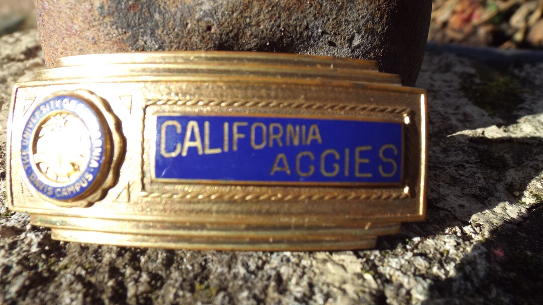 Classic Vintage Rare California Aggies Belt Buckle UC Davis College ...