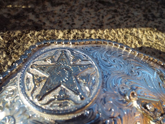 Classic Vintage Montana Silversmiths Western Engraved… - Gem