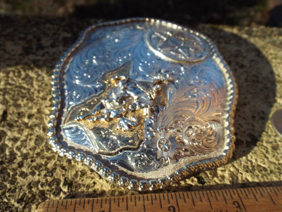 Classic Vintage Montana Silversmiths Western Engraved… - Gem