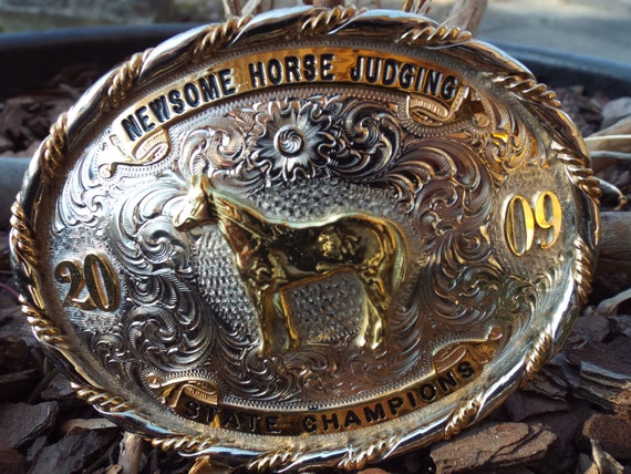 Classic Vintage Montana Silversmiths NEWSOME Horse J… - Gem