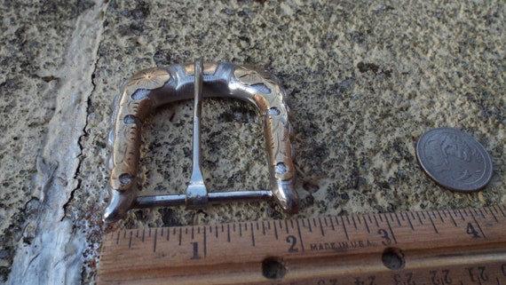 Classic Vintage Alpaca Mexico Belt Buckle - Gem