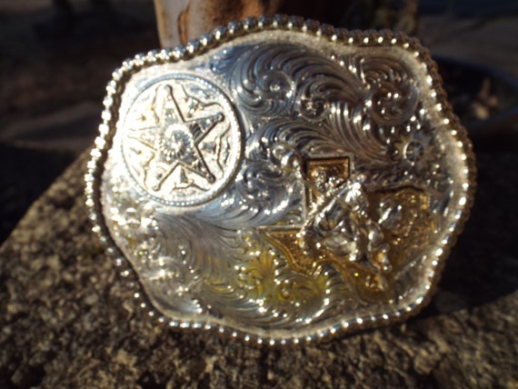 Classic Vintage Montana Silversmiths Western Engraved… - Gem