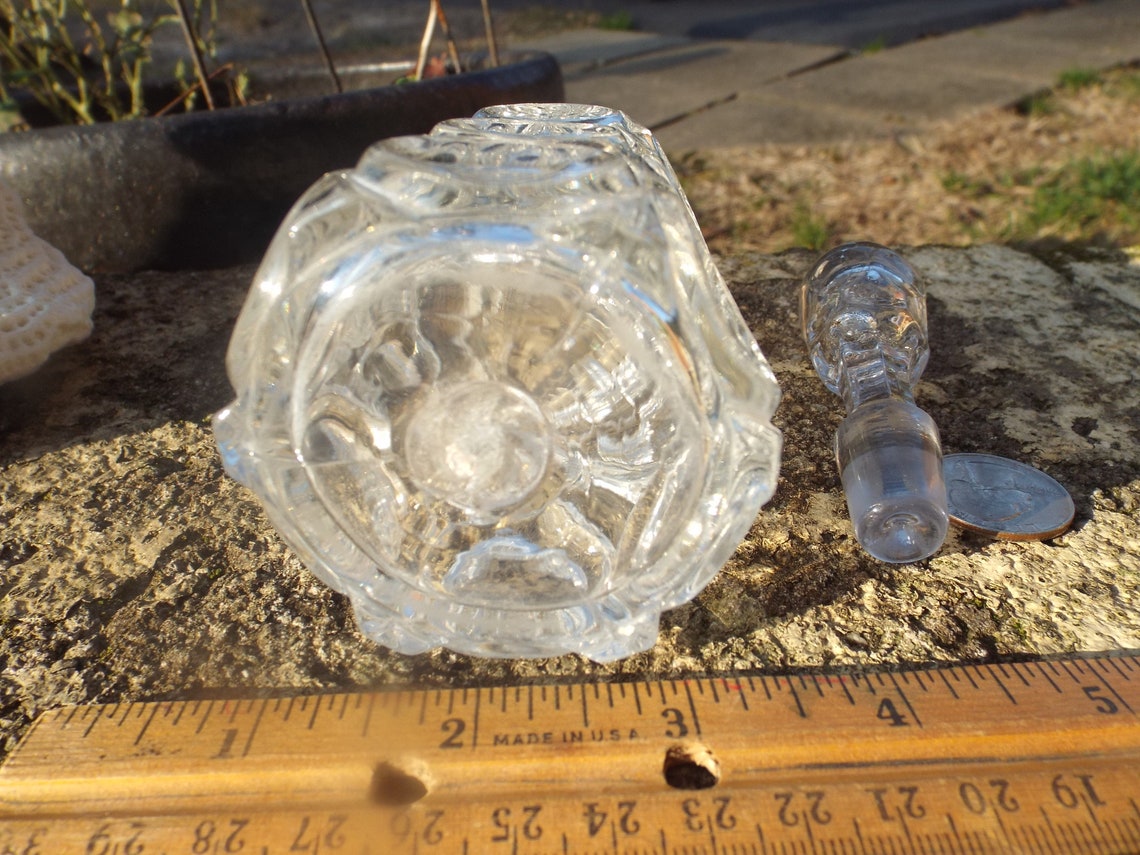 1890 EAPG Model Flint Glass Company model Bulls Eye Cruet - Etsy