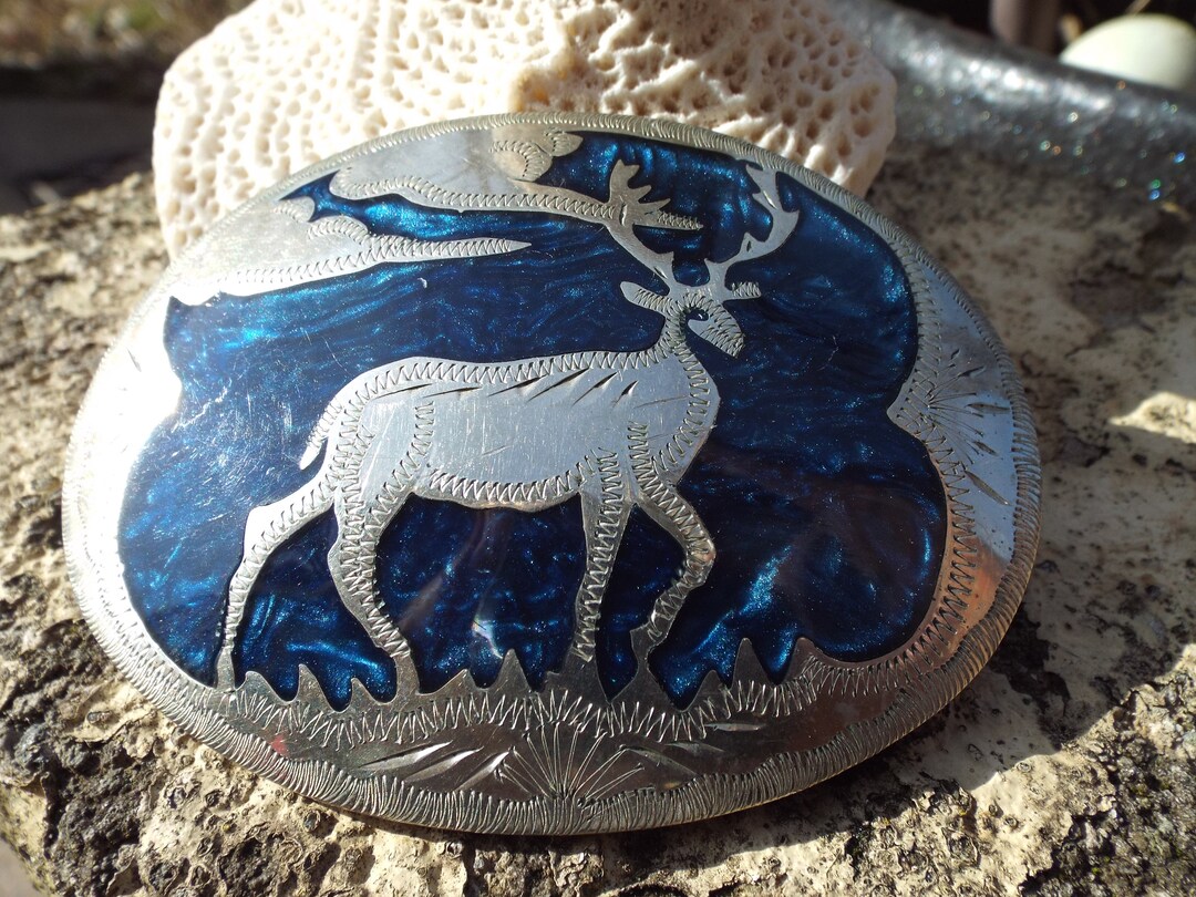 Wonderful Unsigned Vintage Hand Made Engraved Elk Deer With - Etsy