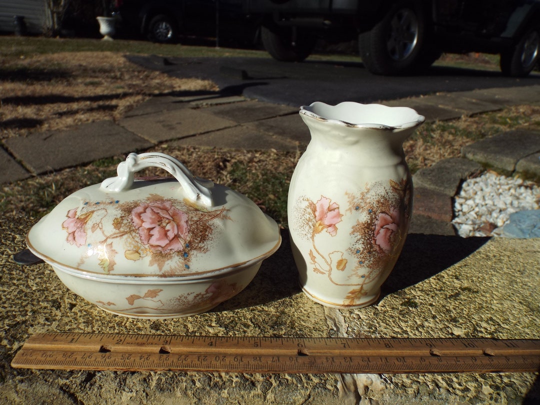 Antique John Maddock & Sons Royal Vitreous English Ironstone Pink ...