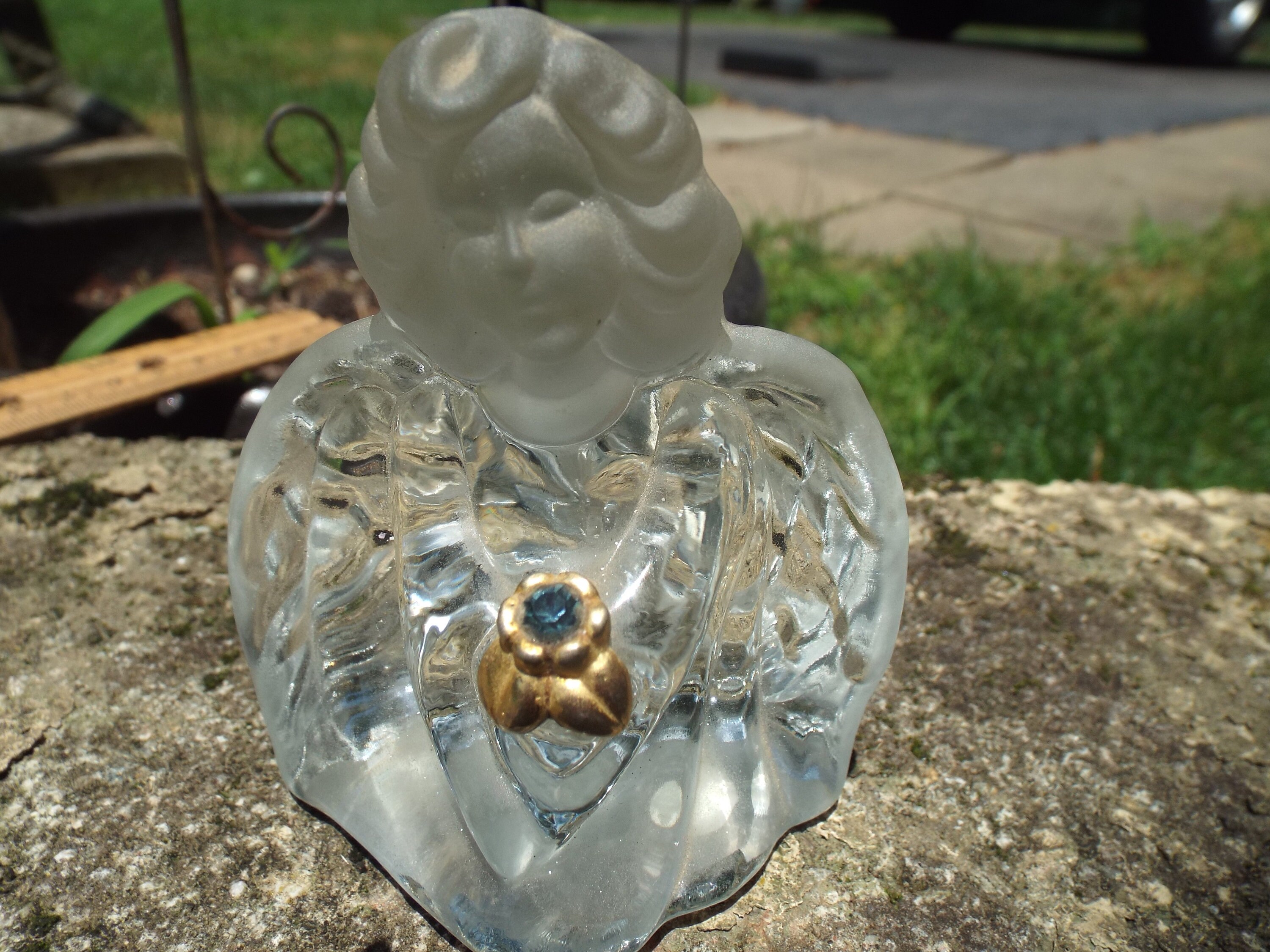 Vintage Fenton Art Glass Guardian Angel With Dark Blue - Etsy