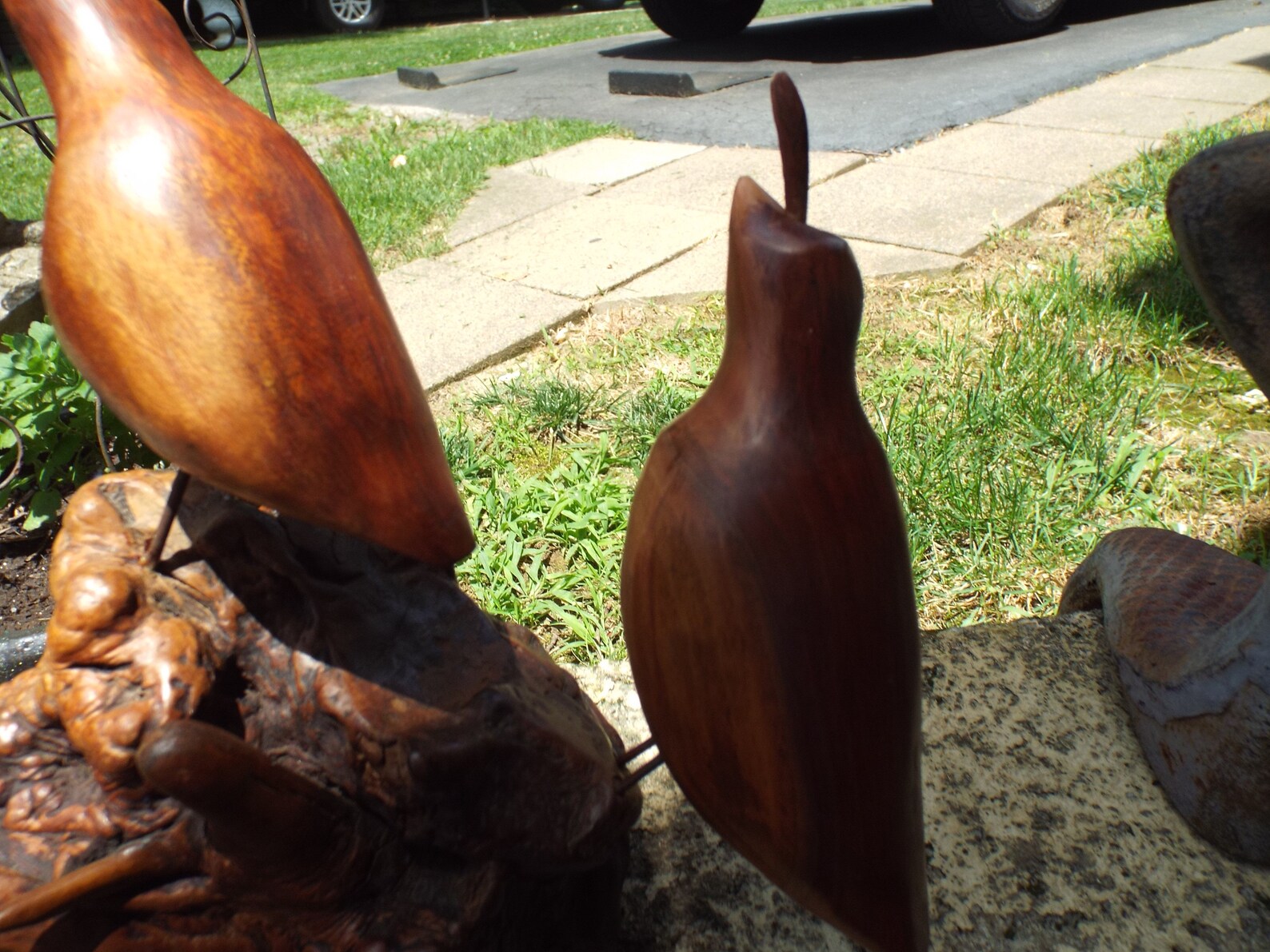 A Stunner........pair of Quail Hand Carved Wood Bird Decoy | Etsy