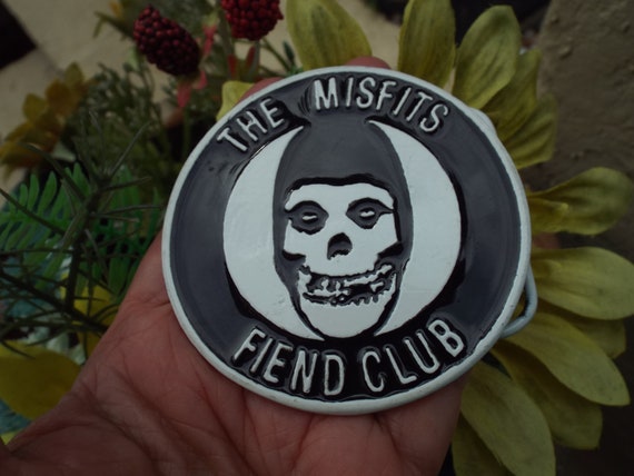 Classic Vintage The Misfits Fiend Club Metal Belt Buc… - Gem