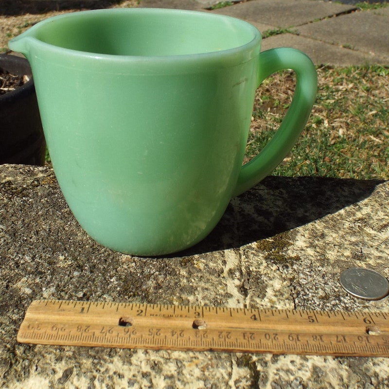 Jadeite Fire King Pitcher - Etsy