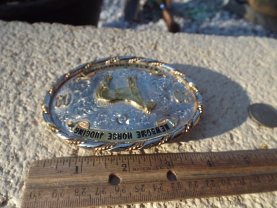 Classic Vintage Montana Silversmiths NEWSOME Horse J… - Gem