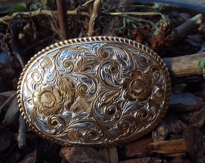 Classic Vintage Crumrine Jewelers and Silversmiths Engraved Flowers ...