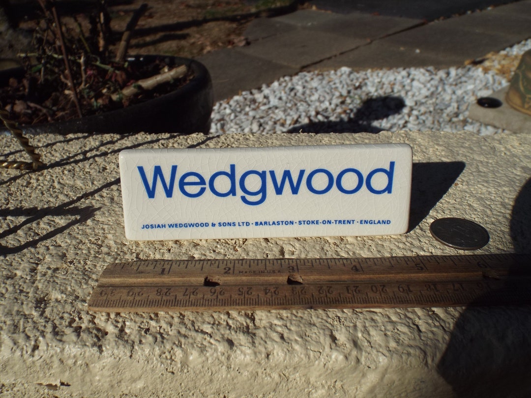 Wedgewood Porcelain Dealer Display Plaque Sign 5" Double Sided - Etsy