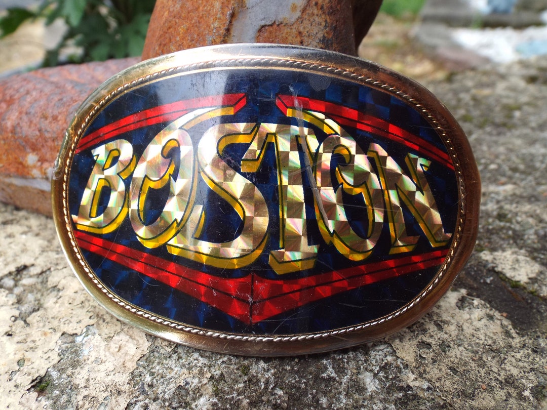 Classic Vintage 1977 BOSTON Rock Band Belt Buckle Pacifica Mfg - Etsy