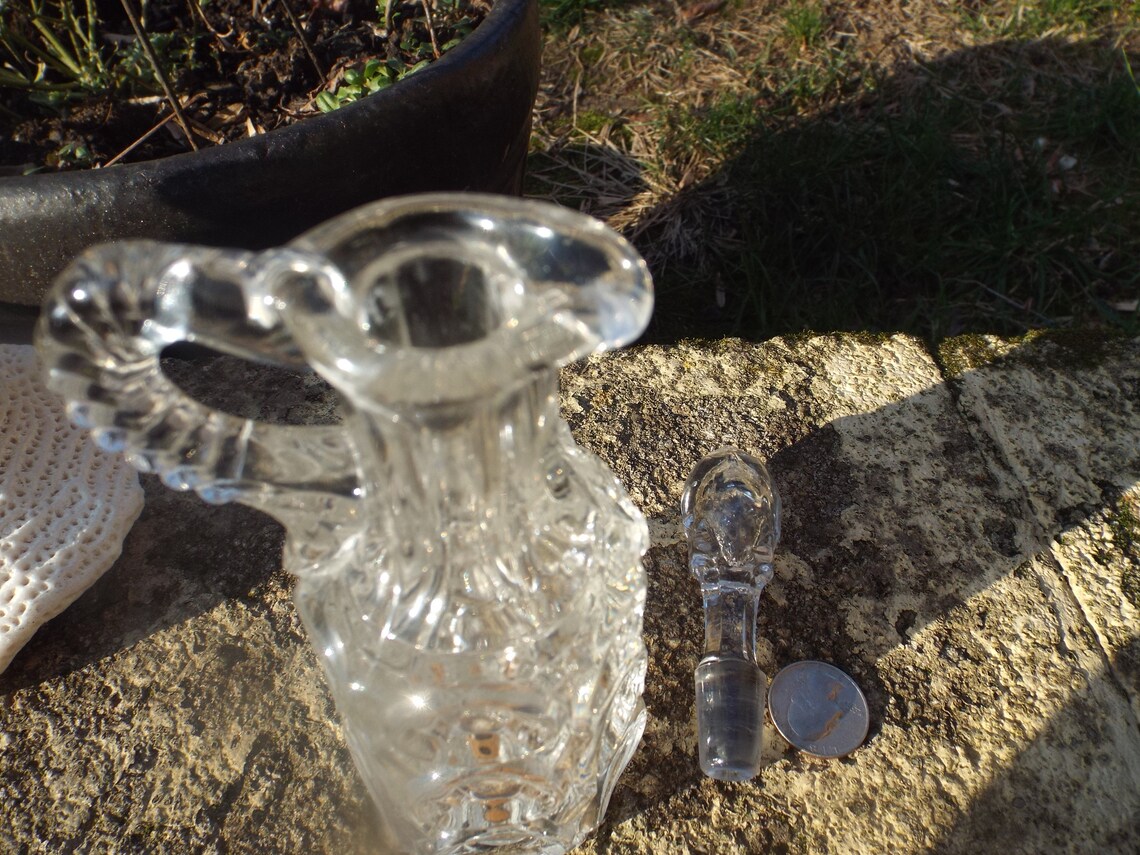 1890 EAPG Model Flint Glass Company model Bulls Eye Cruet - Etsy