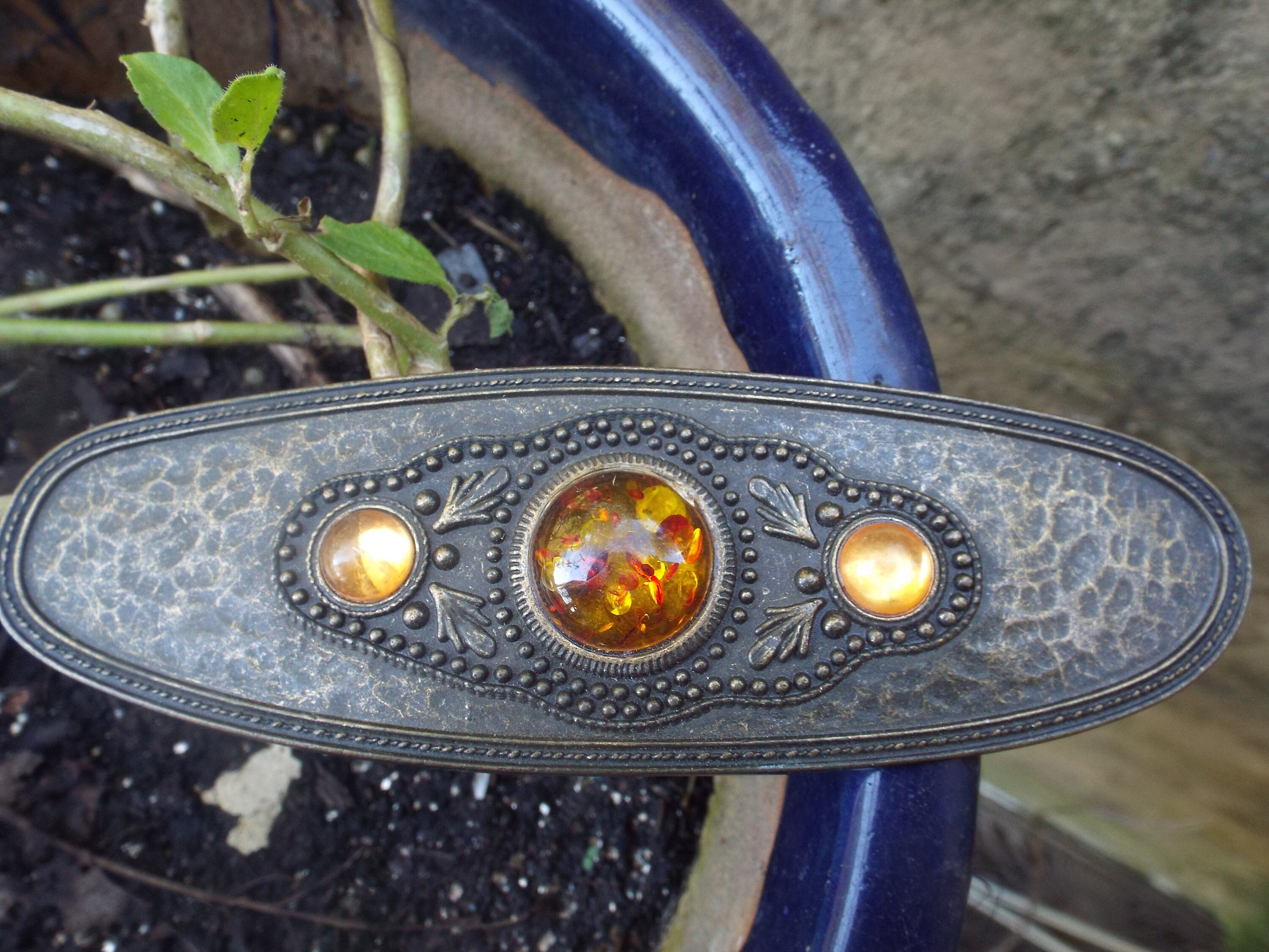 Classic Vintage Faux Amber Belt Buckle - Etsy.de
