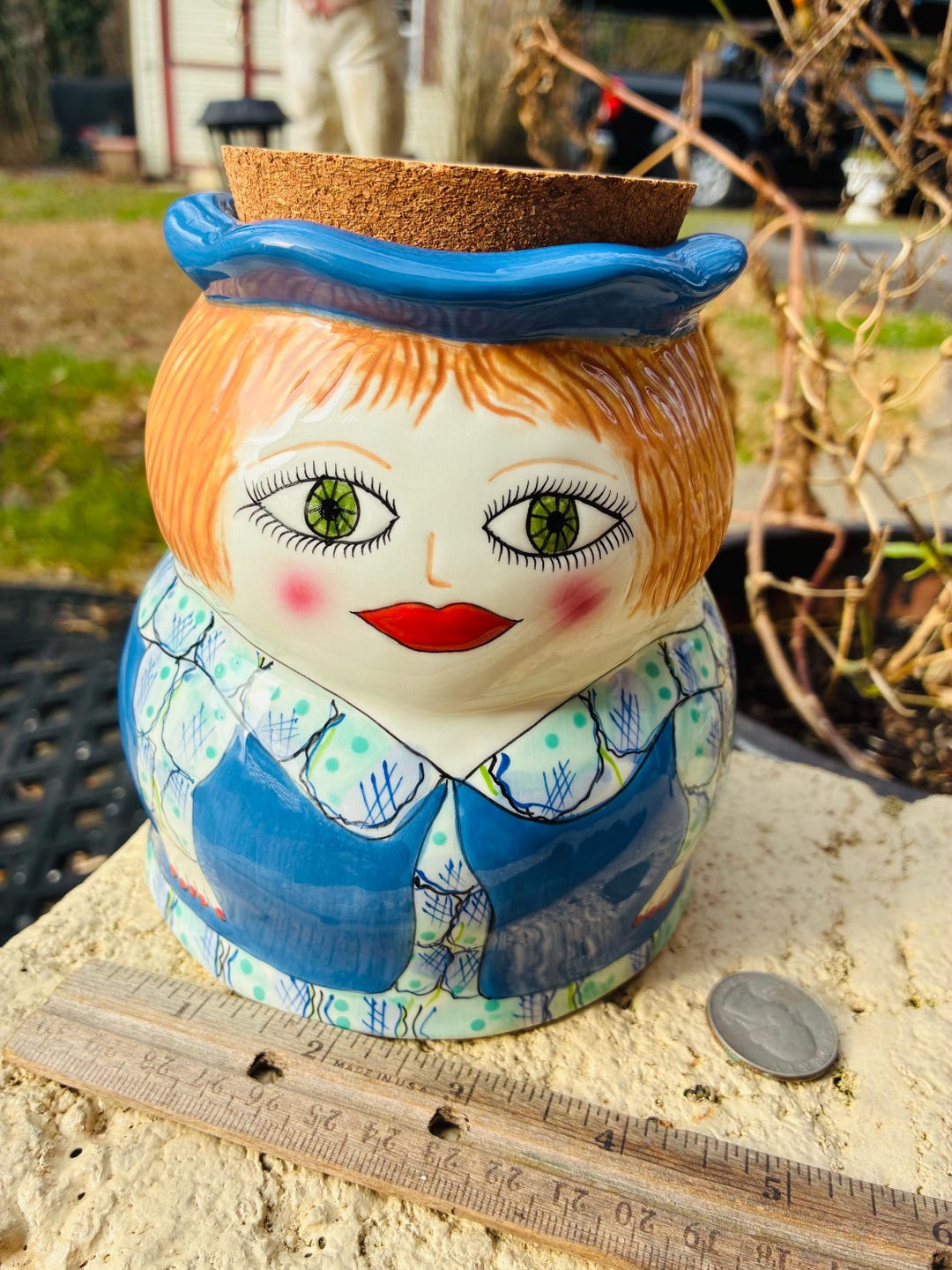 Vintage 1980s Susan Paley Bella Casa Painted Ladies Series MEG Ceramic ...