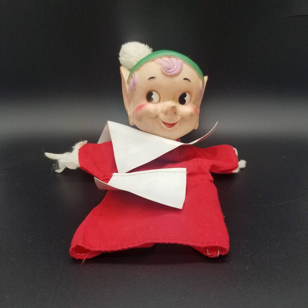 Kresge Elf Pixie Hand Puppet Rubber Face - Etsy