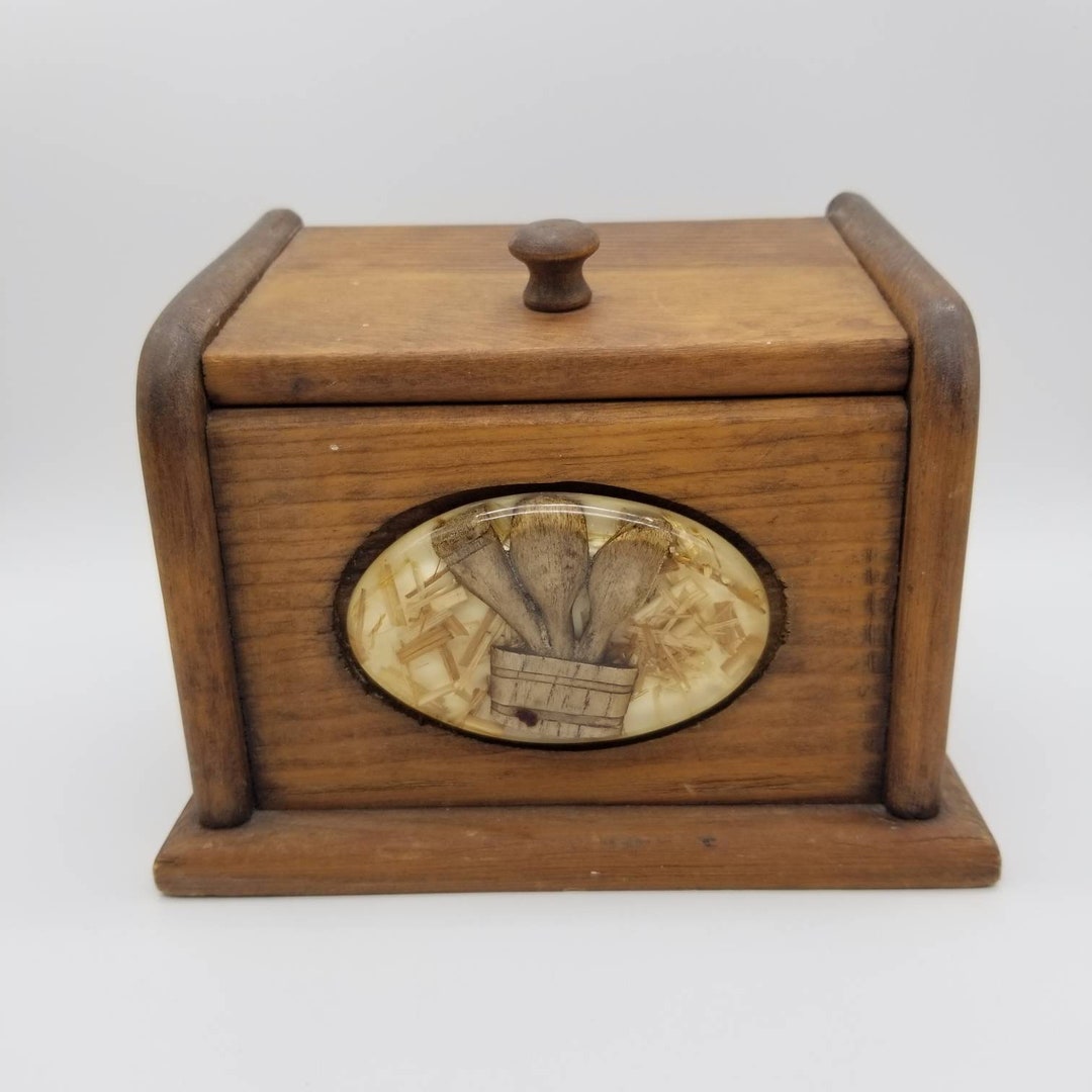 Lucite & Wood Recipe Box - Etsy