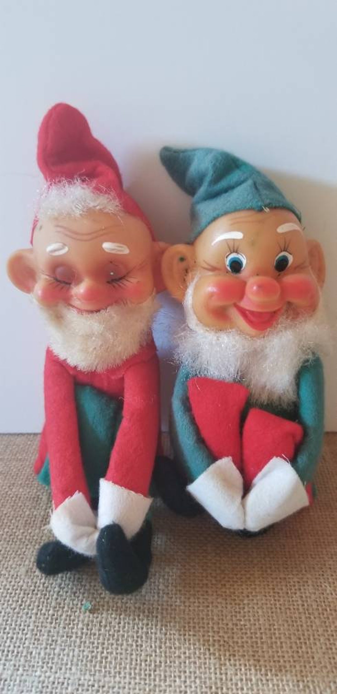 Vintage Christmas Pixies Elves Knee Huggers Made in Japan - Etsy