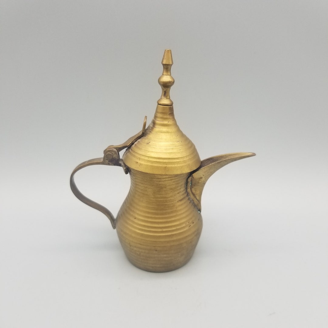 Vintage Mini Brass Islamic Turkish Coffee Pot Dallah Pitcher - Etsy