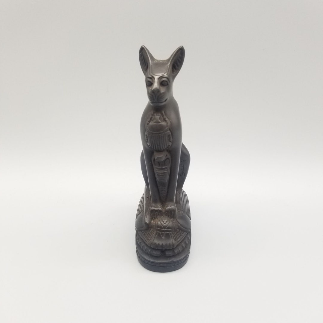 Vintage Stone Egyptian Bastet Goddess of Protection Statue - Etsy
