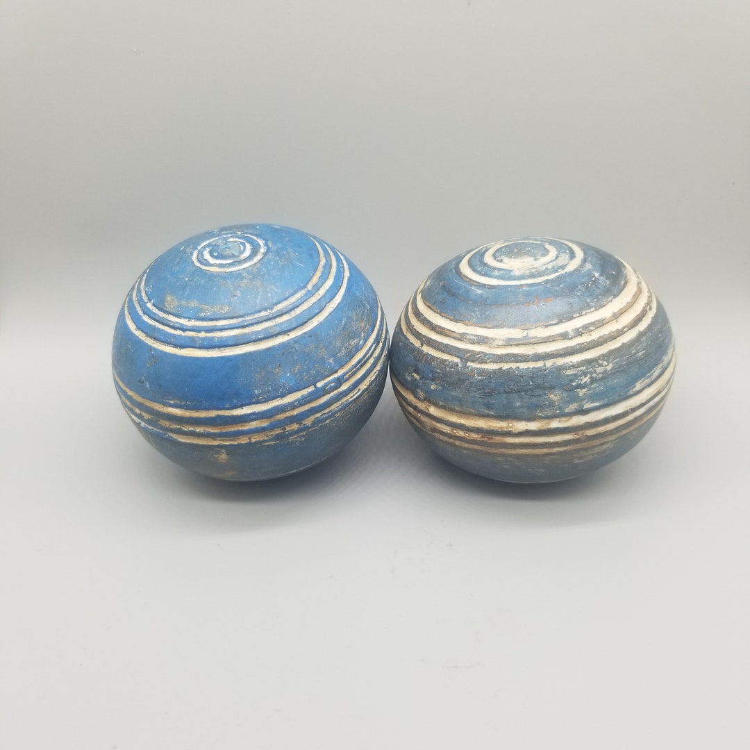 Vintage Pottery Farmhouse Orbs - Set of 2 - Etsy