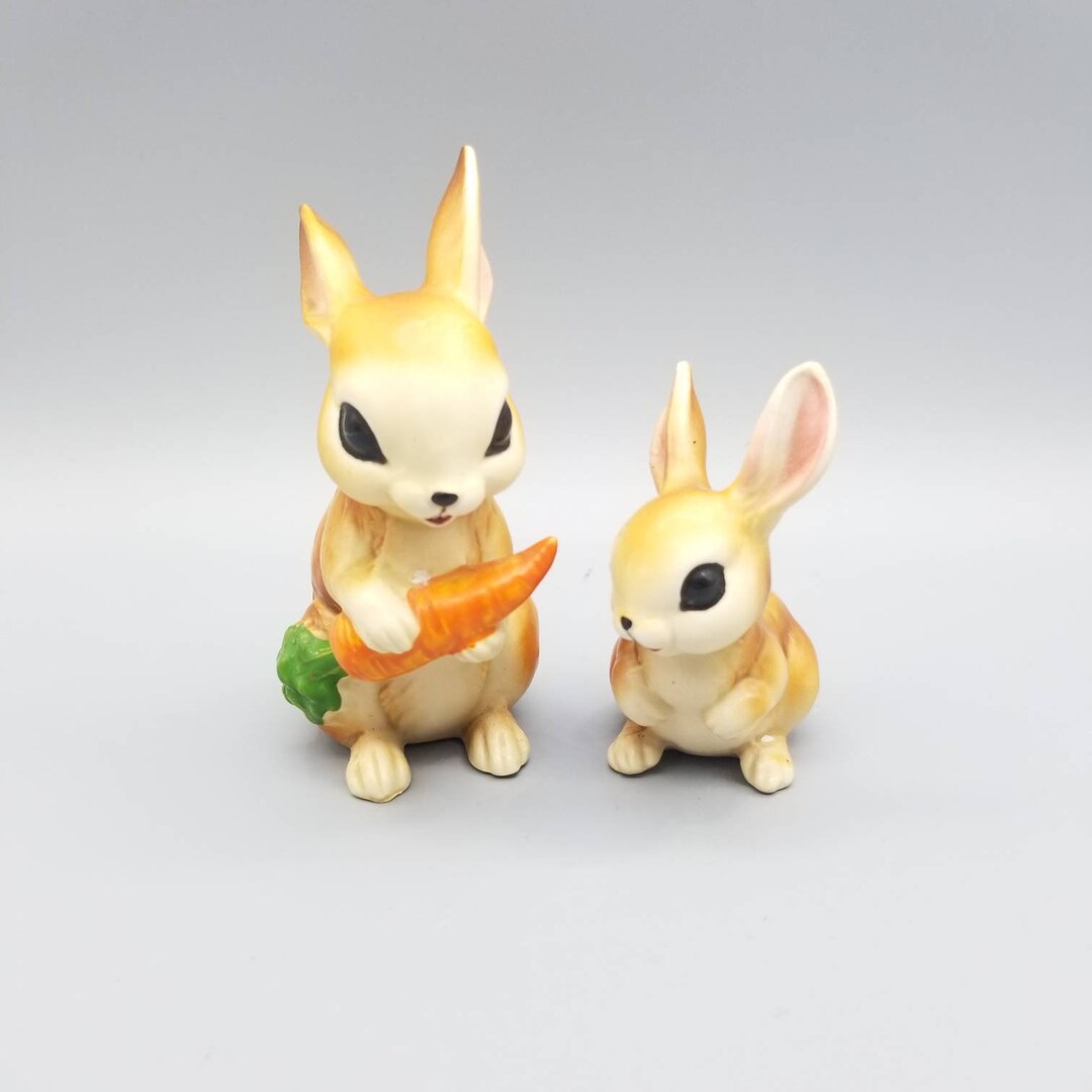 Big Eye Bunny Rabbit Figurines - Etsy
