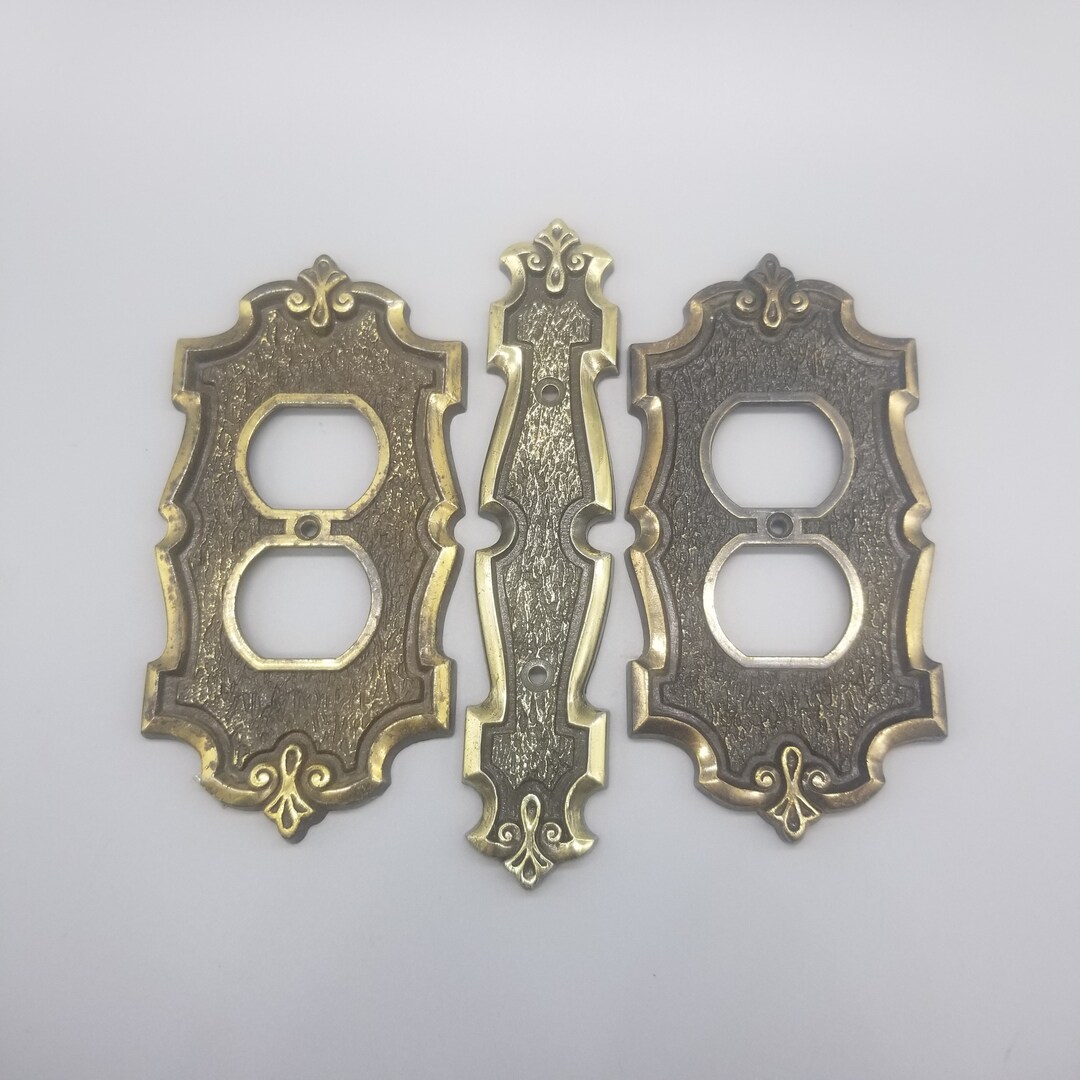 Vintage Metal Light Switch Plaques - Etsy