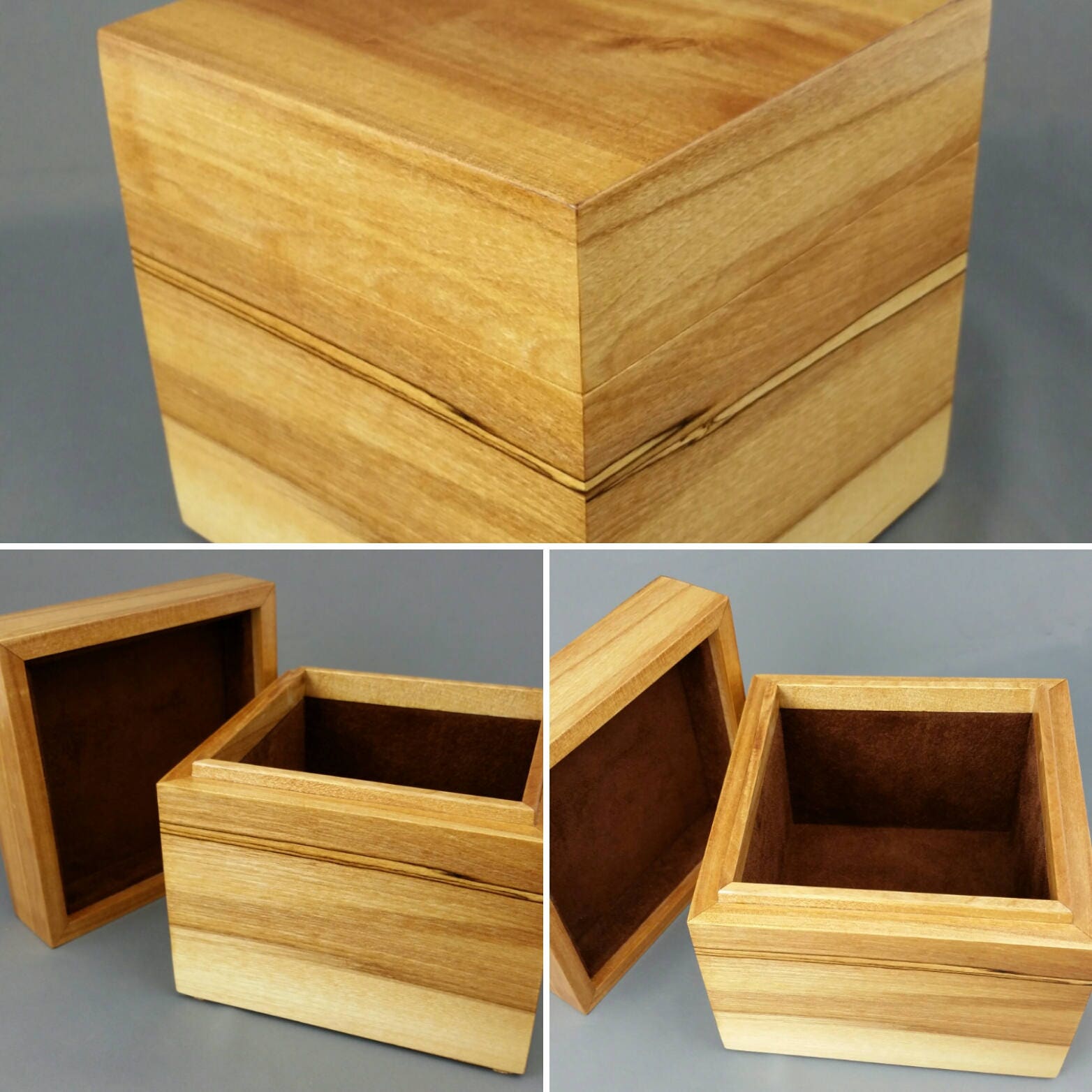 Luxury Birch Jewelry Cube Jewelry Box Wooden Box Jewelry - Etsy