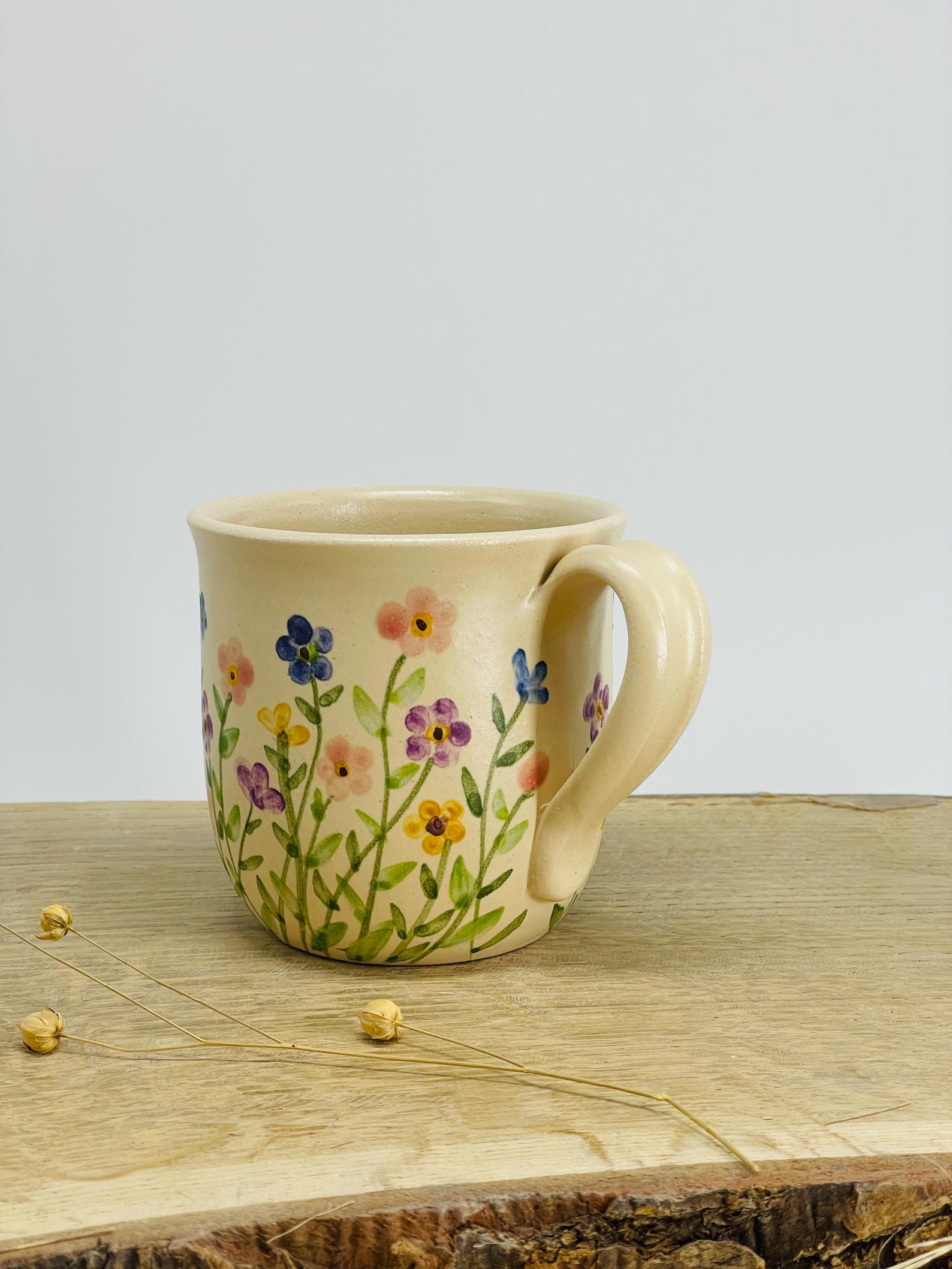 Multiple Color Flowers, Different, Small Flower Mug, Flower Mug ...
