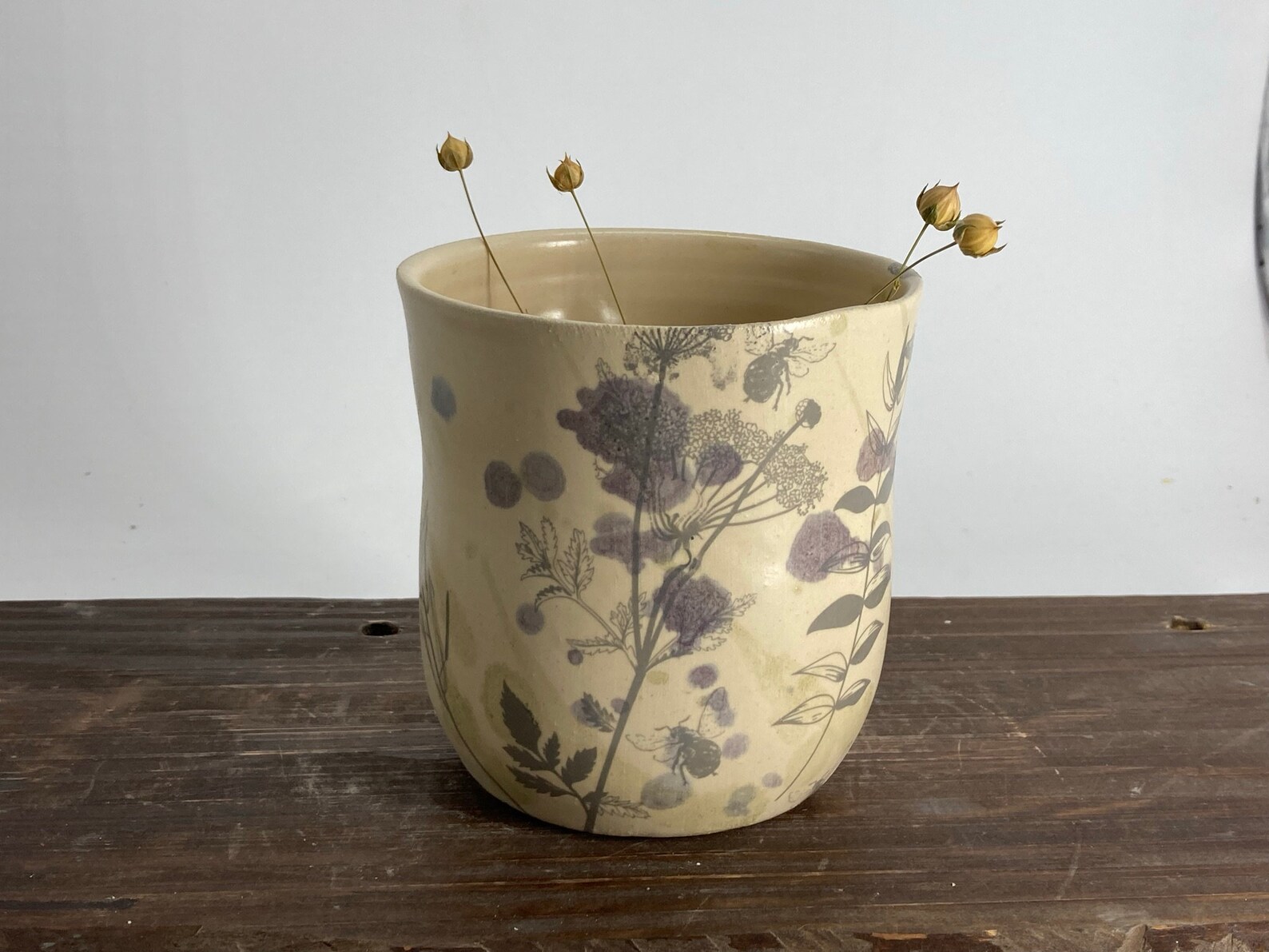 Dandelion Mug Pottery Dandelion Cup Botanical Pottery Cup - Etsy