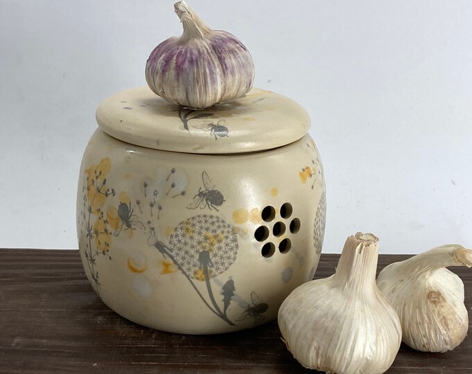 Garlic Keeper Garlic Holder Onion Storage Garlic Jar - Etsy