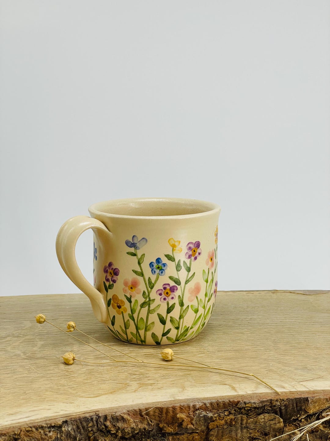 Multiple Color Flowers, Different, Small Flower Mug, Flower Mug ...