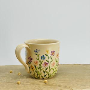 Multiple Color Flowers, Different, Small Flower Mug, Flower Mug ...