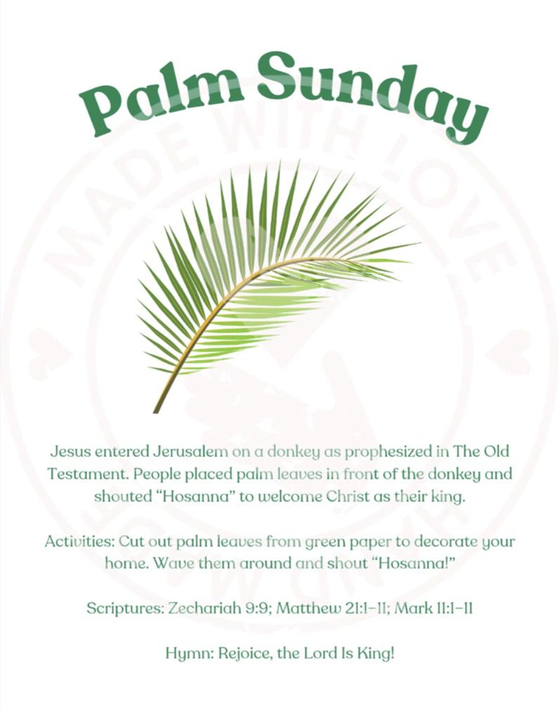 LDS Holy Week-easter Countdown WITH Activities, Scriptures, and Hymns ...