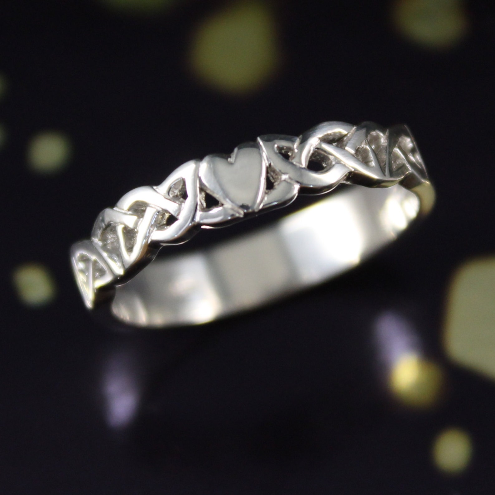 Authentic Irish Celtic Ring Modern Claddagh Design. - Etsy