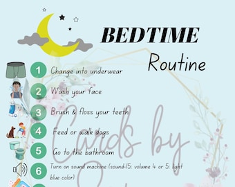 Morning Routine Checklist Checklist for ADHD, ASD, Neurodivergent Child ...