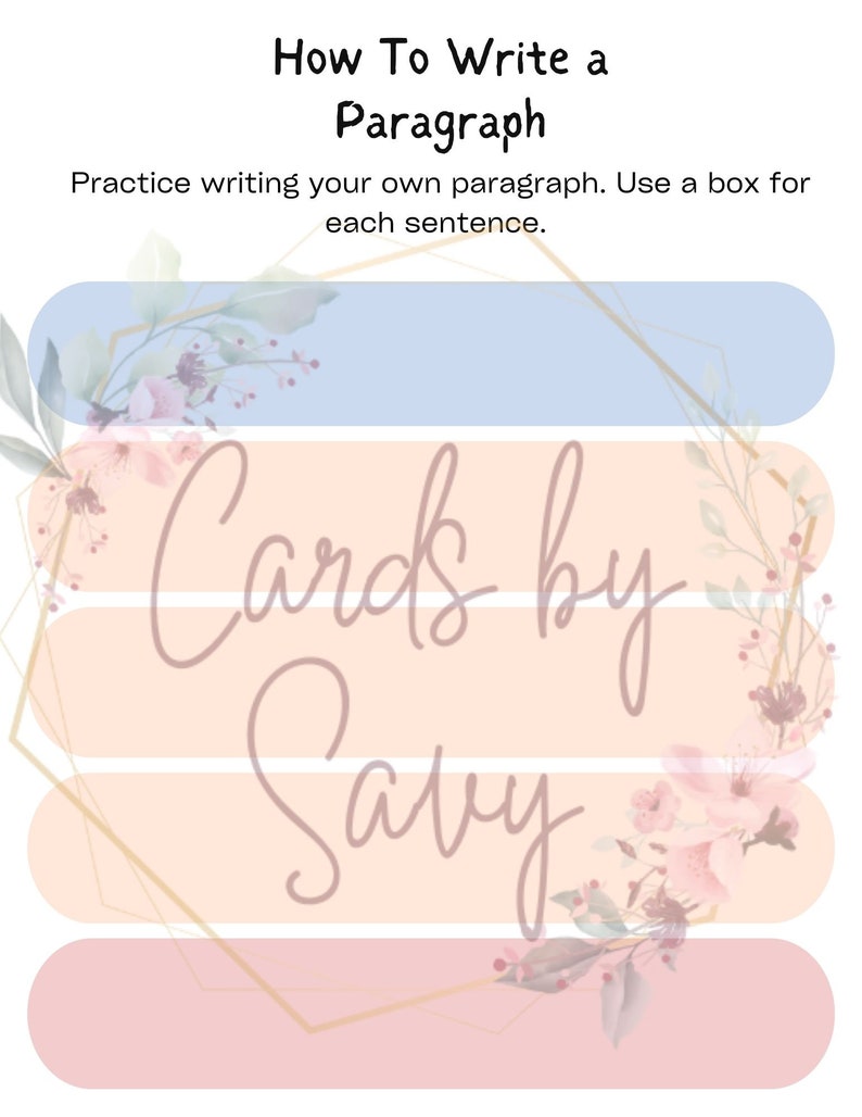 How to Write a Paragraph- With Practice Sheets- Color Code; Classroom ...