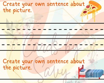 Writing Simple Sentences; Sentence Practice; Language Arts; Homeschool ...