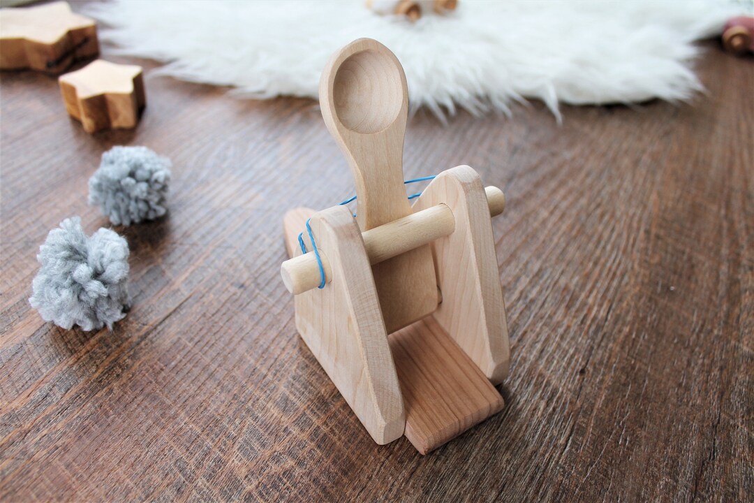 Wooden Catapult, Science Experiment, Educational Toy, Fun Game ...
