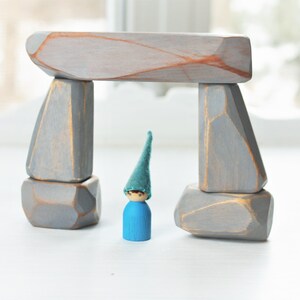 Wooden Cave Toy, Wooden Toy, Play Set, Wooden Blocks, Forest, Season ...