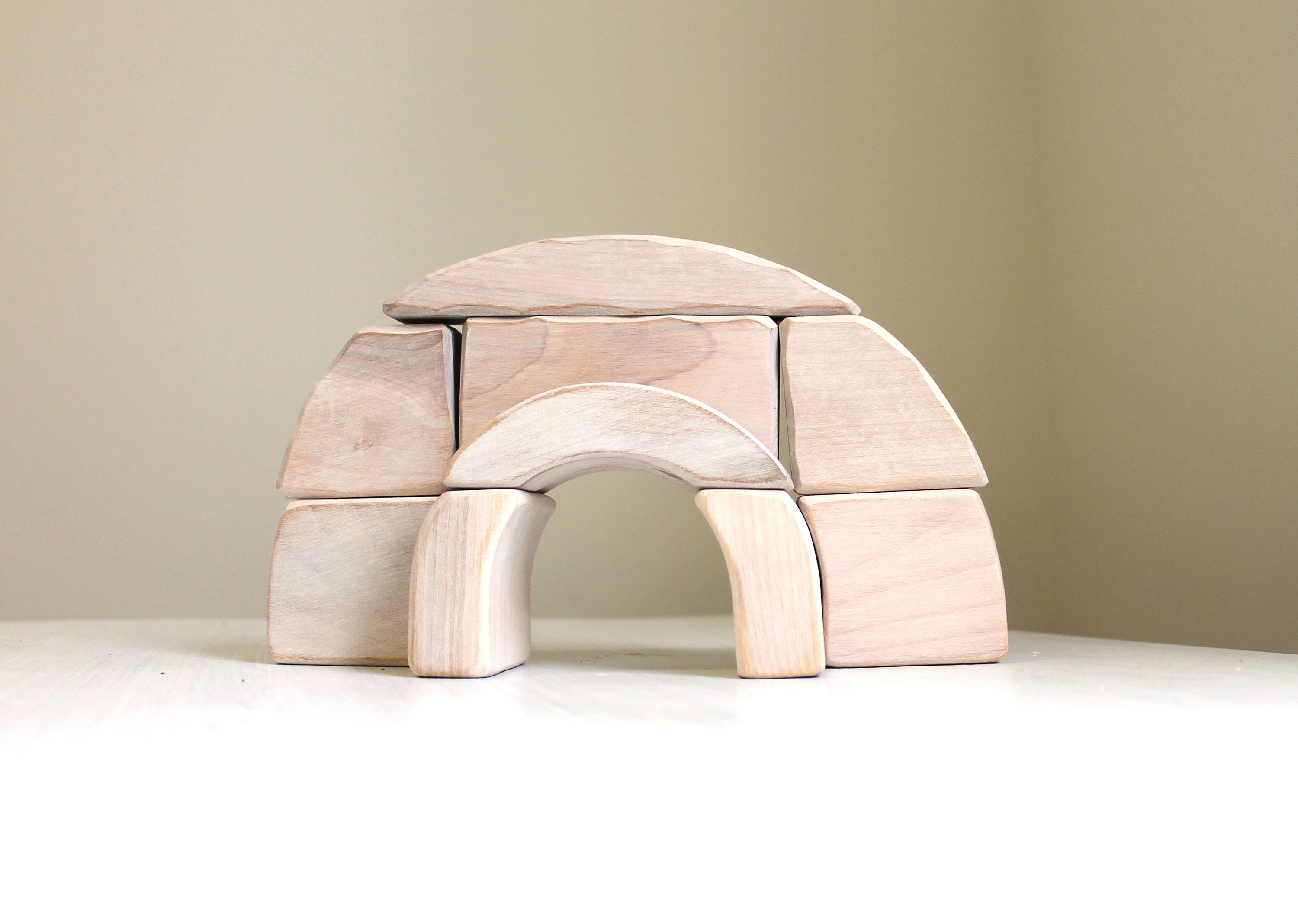 Igloo toy wooden puzzle north pole inuit house | Etsy