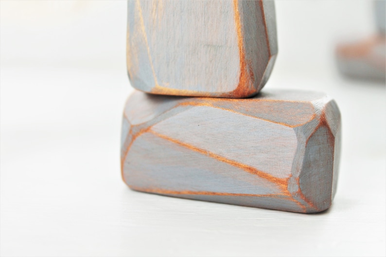 Wooden Cave Toy Wooden Toy Play Set Wooden Blocks Forest | Etsy