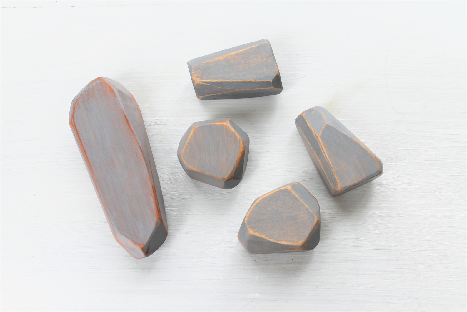 Wooden Cave Toy Wooden Toy Play Set Wooden Blocks Forest | Etsy