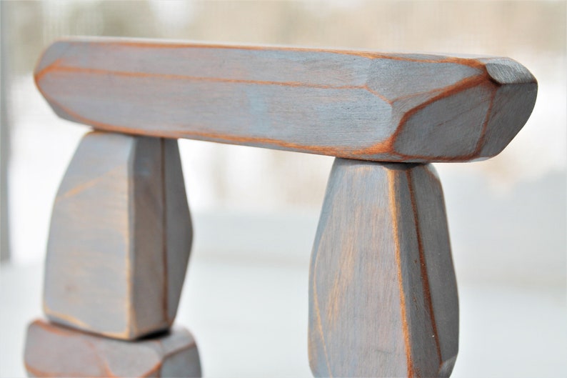 Wooden Cave Toy Wooden Toy Play Set Wooden Blocks Forest - Etsy