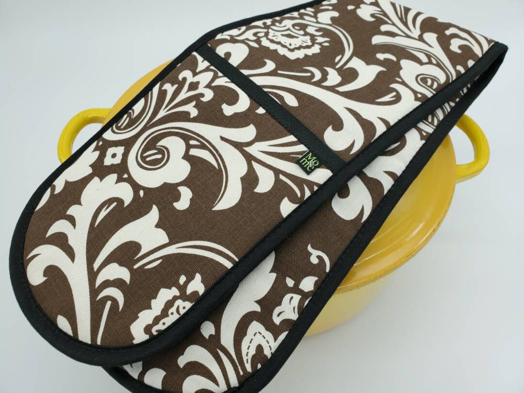 Doble horno Mitt Handmade Pot Holder Colorido Cocina Acento Decoración ...