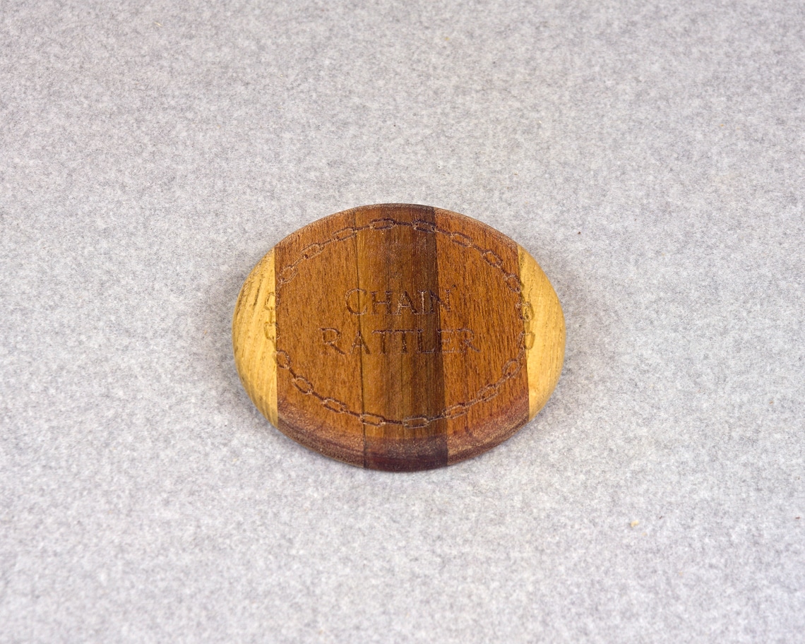 Disc Golf Wooden Mini Disc Marker Disc Walnut Mahogany - Etsy