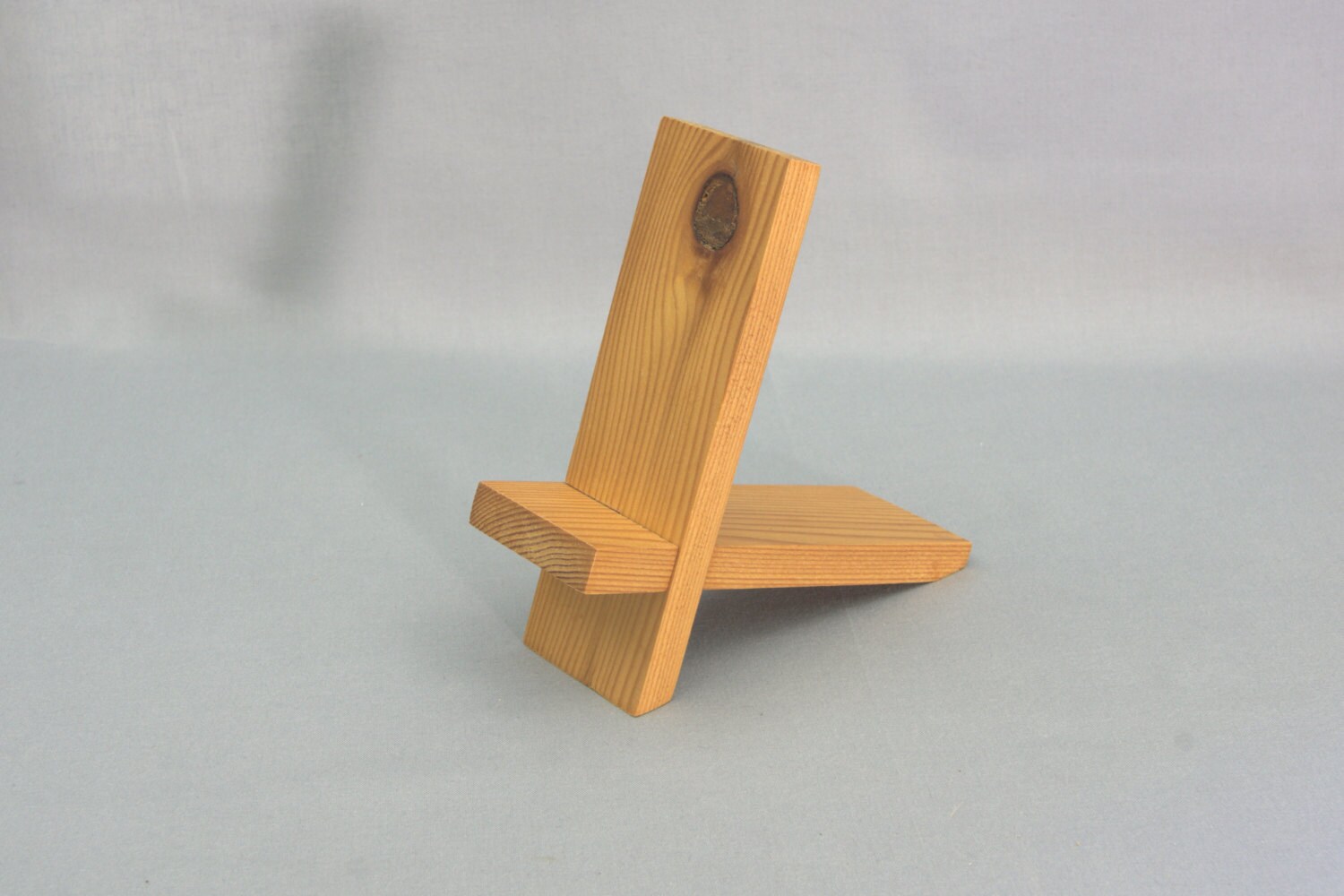 Phone Stand for Display or Charging - Handmade Rustic Cypress Wooden ...