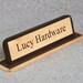 Name Plate for Desk - Deluxe Version - Custom Wooden Personalized ...
