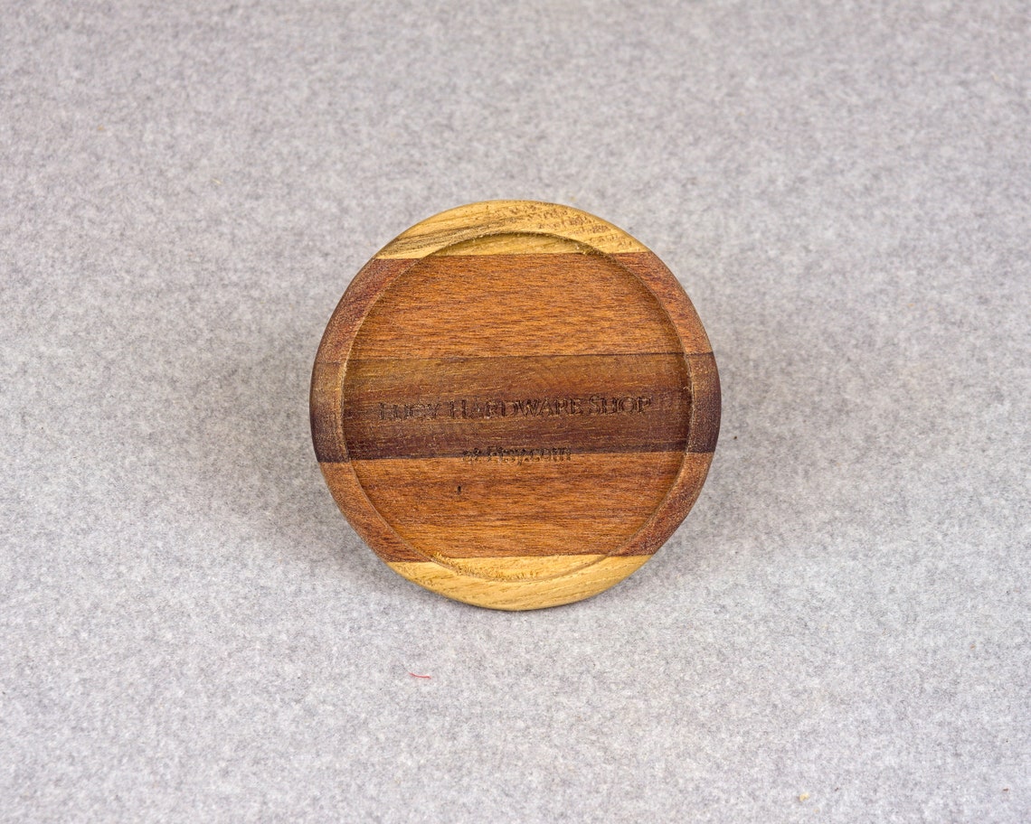 Disc Golf Wooden Mini Disc Marker Disc Walnut Mahogany - Etsy